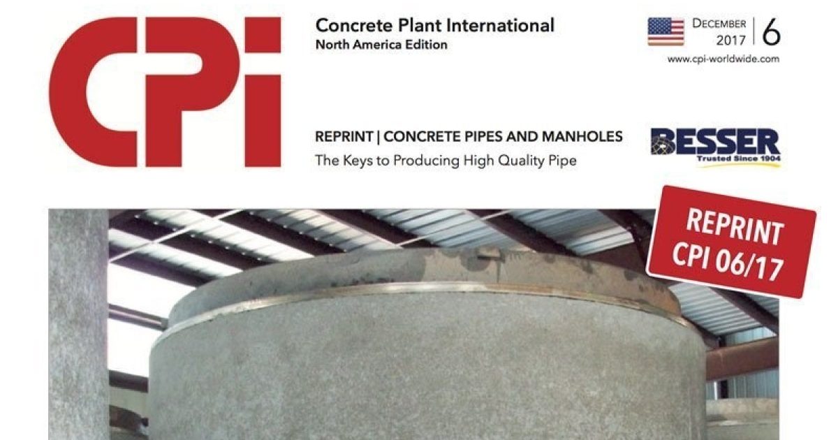 The Keys to Producing High Quality Pipe | Besser Company